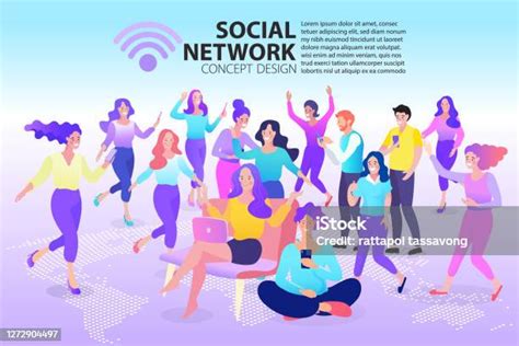 추천 코드 사업가를 공유하는 친구 개념 배너 친구를 참조 메가 폰과 컴퓨터를 사용합니다 소셜 미디어 또는 네트워크 프로모션 플랫 벡터 그림입니다 가정용 캠코더에 대한 스톡