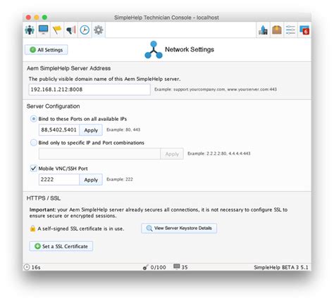 VNC Client Tech Access