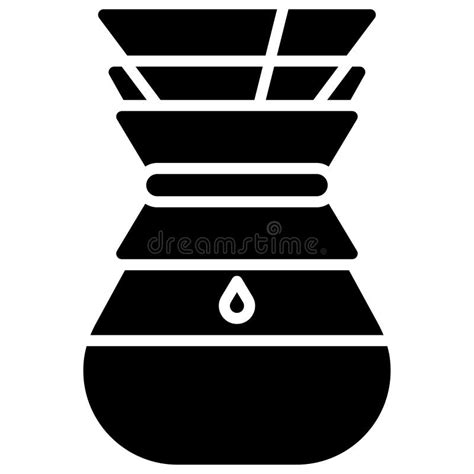 Pour Over Coffee Icon Coffee Shop Related Vector Stock Vector