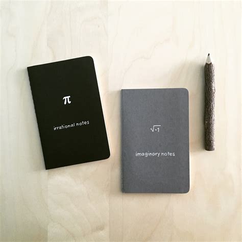 Pi Math Nerd Notebook Set Imaginary And Irrational Notes Imaginary