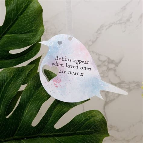 Robins Appear When Loved Ones Are Near Printed Vinyl For Woodform