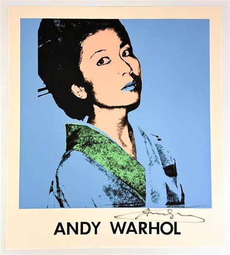 Lot Andy Warhol 1928 1987 Signed Silkscreen Poster Kimiko Powers 1981