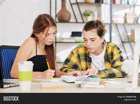 Teenage Girl Helping Image And Photo Free Trial Bigstock