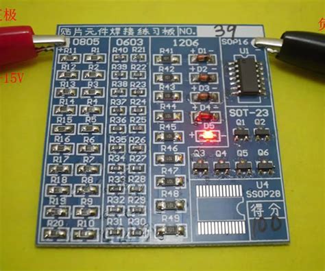 Smd Lehim Öğrenme Seti 62 Parça Smt Elektronik Eğitim Kiti Deney Fiyatları Ve Özellikleri