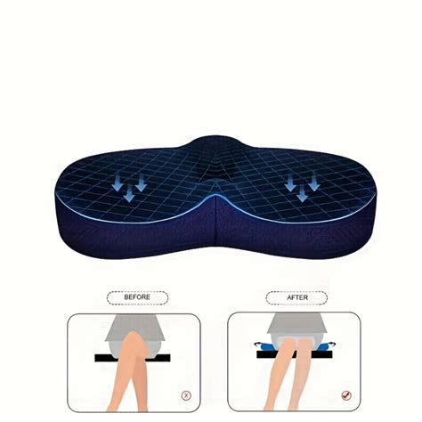Zngyxn ”airflow” Ergonomic Memory Foam Seat Cushion For Hemorrhoid
