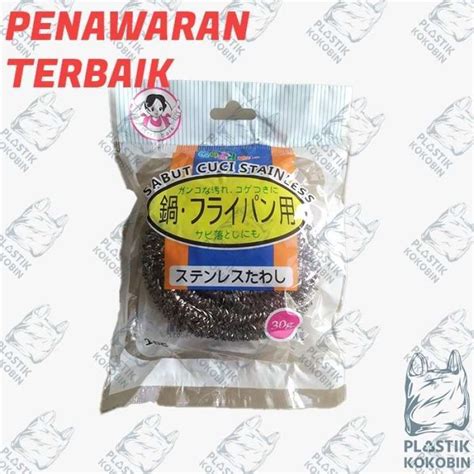 Jual Spon Kawat Cuci Piring Stainless Steel Panci Sabit Sponge Spons