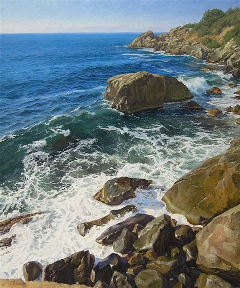 El arte es su máxima expresión Acantilados y playas rocosas pinturas