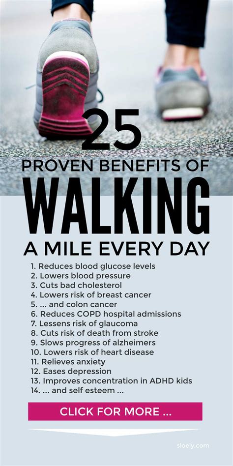 Daily Walking Benefits Walking For Health Health Benefits Of Walking