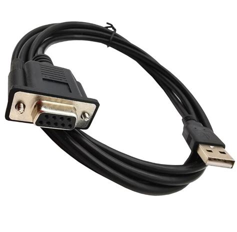 USB To RS Serial Adapter USB A Male To DB Pin Female Serial Converter Cable