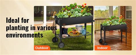 Vevor Raised Garden Bed 425 X 195 X 315 Inch Galvanized Metal