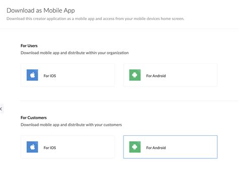 code sign android app for customers zoho creator help