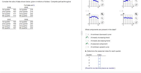 Solved Consider The Sets Of Data Shown Below Given In Chegg