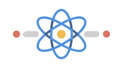 Simple Atom Scientific Symbol Structure Icon Chemistry Physics Vector Design Generative Ai