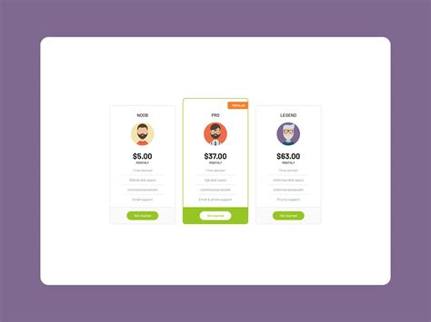 modern and flat pricing table with popular badge 1 bootstrap 4
