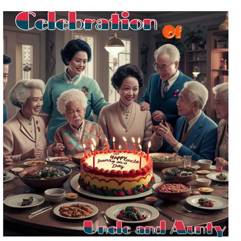 Plantilla De Joyful 3d Uncle And Aunty Day Postermywall