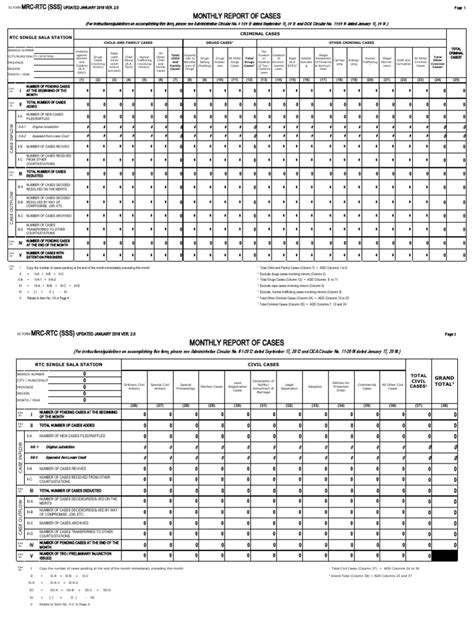 Annex A 2 Sc Form 2013 Mrc Rtc Sss Updated January 2018 Ver 2 0 Pdf Injunction Certiorari