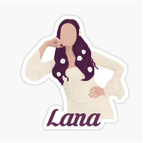 Lana Sticker For Sale By Creative Boo Redbubble