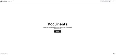 Documentation Website Templates And Starters Vercel
