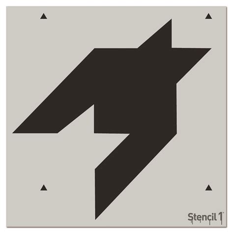 1 Large Houndstooth Repeat Pattern Stencil 11x11 Stencil 1