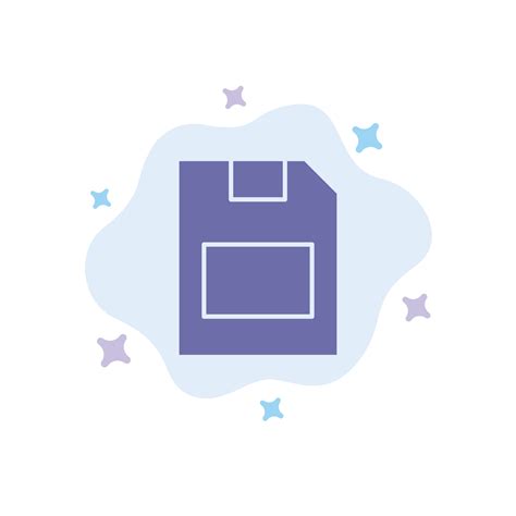 Card Memory Card Storage Data Blue Icon On Abstract Cloud Background 13474648 Vector Art At Vecteezy