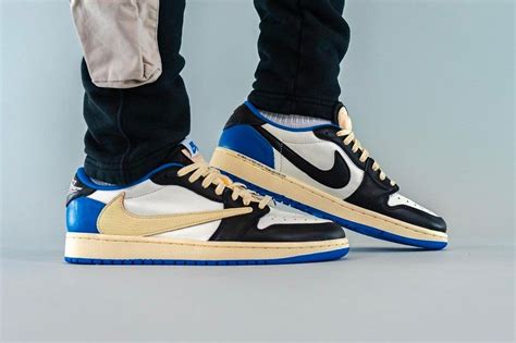 Another Look Travis Scott X Fragment X Air Jordan 1 On Foot Industry