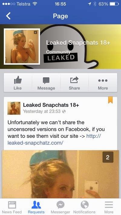 Leaked Snapchats Facebook Page Lures Users To Phishing Site Softpedia