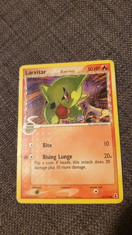 Pokemon Larvitar Ex Delta Species Kaufen Auf Ricardo
