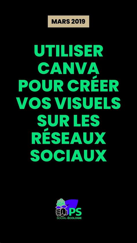 Pdf Utiliser Canva Pour Cr Er Vos Visuels Sur Les Tape