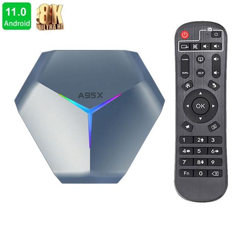 กล่องรับสัญญาณ A95x F4 4g 64 Android 11 S905x4 เครื่องเล่นเน็ตเวิร์ก Hd