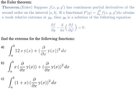 solved the euler theorem theorem euler suppose f x y