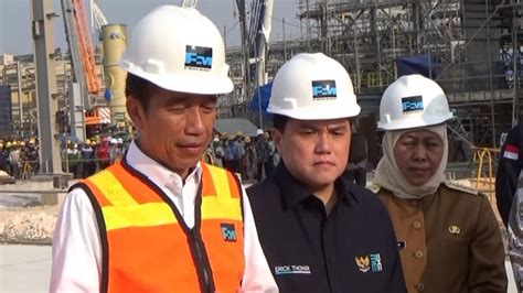 Kunjungi Proyek Pembangunan Smelter Freeport Presiden Jokowi Targetkan Smelter Tuntas Mei
