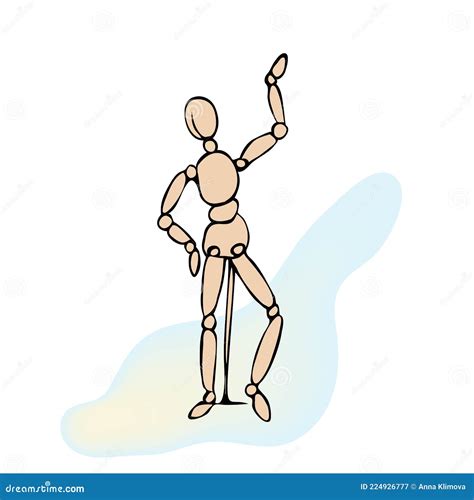 Wooden Man Model Artist Movable Limbs Doll Gesture Action And