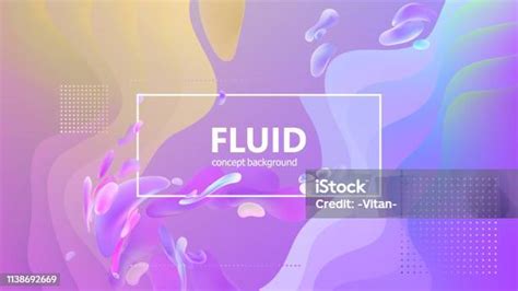 유동 그라데이션 모양 컴포지션 액체 색 배경 디자인입니다 디자인 포스터 벡터 일러스트입니다 Eps10 3차원 형태에 대한 스톡 벡터 아트 및 기타 이미지 Istock