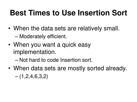PPT Insertion Sort PowerPoint Presentation Free Download ID 6408916
