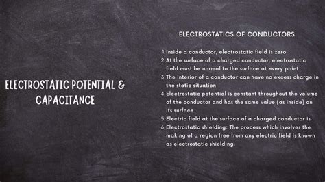 Cbse Electrostatic Potential And Capacitance Class 12 Mind Map For