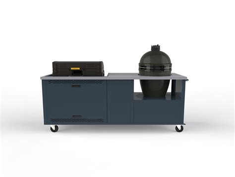 Fusion Grill Cart For Big Green Egg Primo And Kamado Joe Matchless