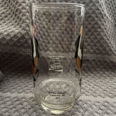 Vintage 1975 Coca Cola Wimpy From Popeye Kollect A Set Drinking Glass