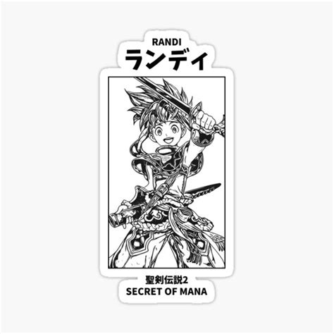 Randi Secret Of Mana Sticker For Sale By Kmsbyzet Redbubble