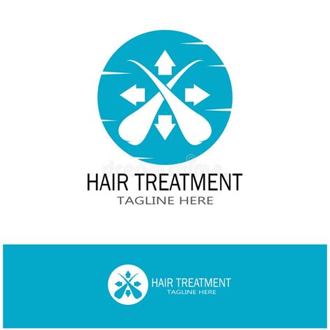 Hair Treatment Logo Removal Logo Vector Image Design Illustration Stock