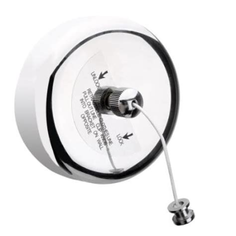 Прибираща се въже за дрехи Неръждаема стомана 2 8 м Сребристо Emag Bg