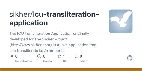 GitHub Sikher Icu Transliteration Application The ICU