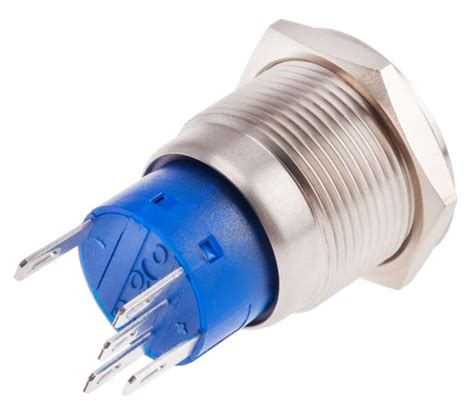 RS PRO RS PRO Illuminated Push Button Switch Momentary Panel Mount 19 2mm Cutout SPDT