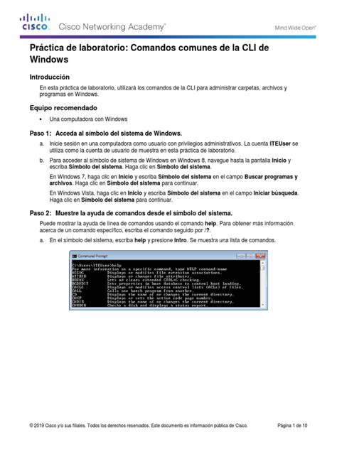 Lab Common Windows Cli Commands Pdf Directorio Computación