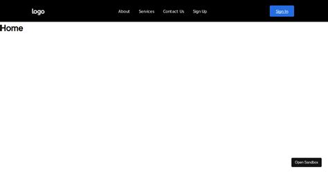 Styled Navbar Codesandbox