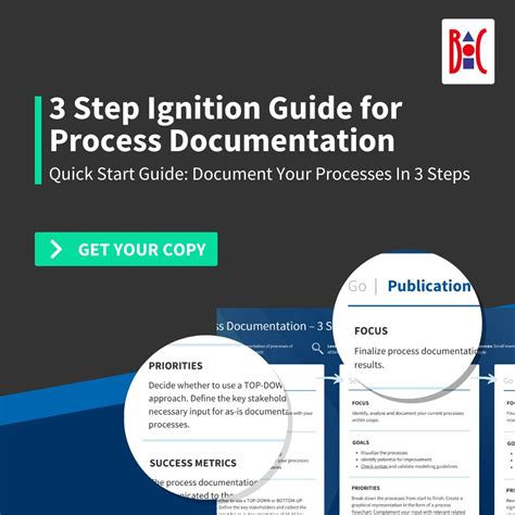 3 step ignition guide for process documentation boc group