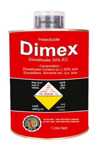 Liquid Dimethoate Ec Insecticide Ml Ml Ml Ml Lit Lit At Litre