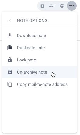 What Does Archiving A Note Do Amplenote