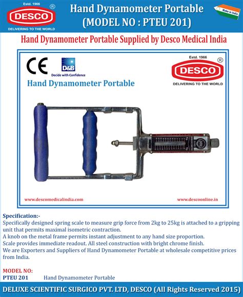 Hand Dynamometer Portable Desco