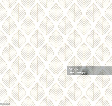 Vector Leaf Seamless Pattern Abstract Leaves Texture Stock Illustration Download Image Now