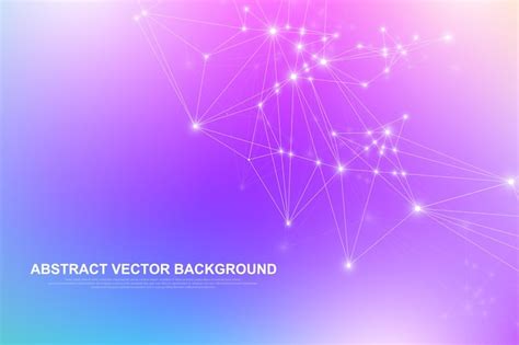 Premium Vector Abstract Digital Network Connection Structure On Blue Background Artificial